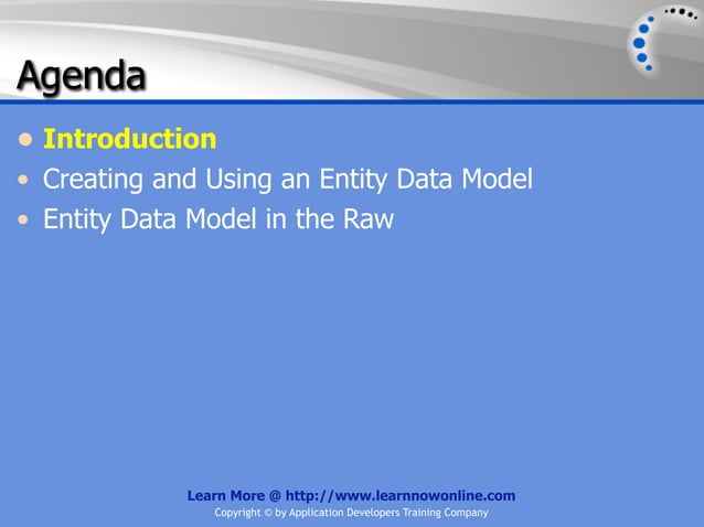 The Entity Data Model Ppt