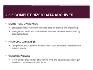 Information Systems and Knowledge Management | PPT | Databases ...