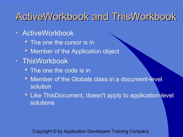 Working with the Microsoft Office Object Models | PPT