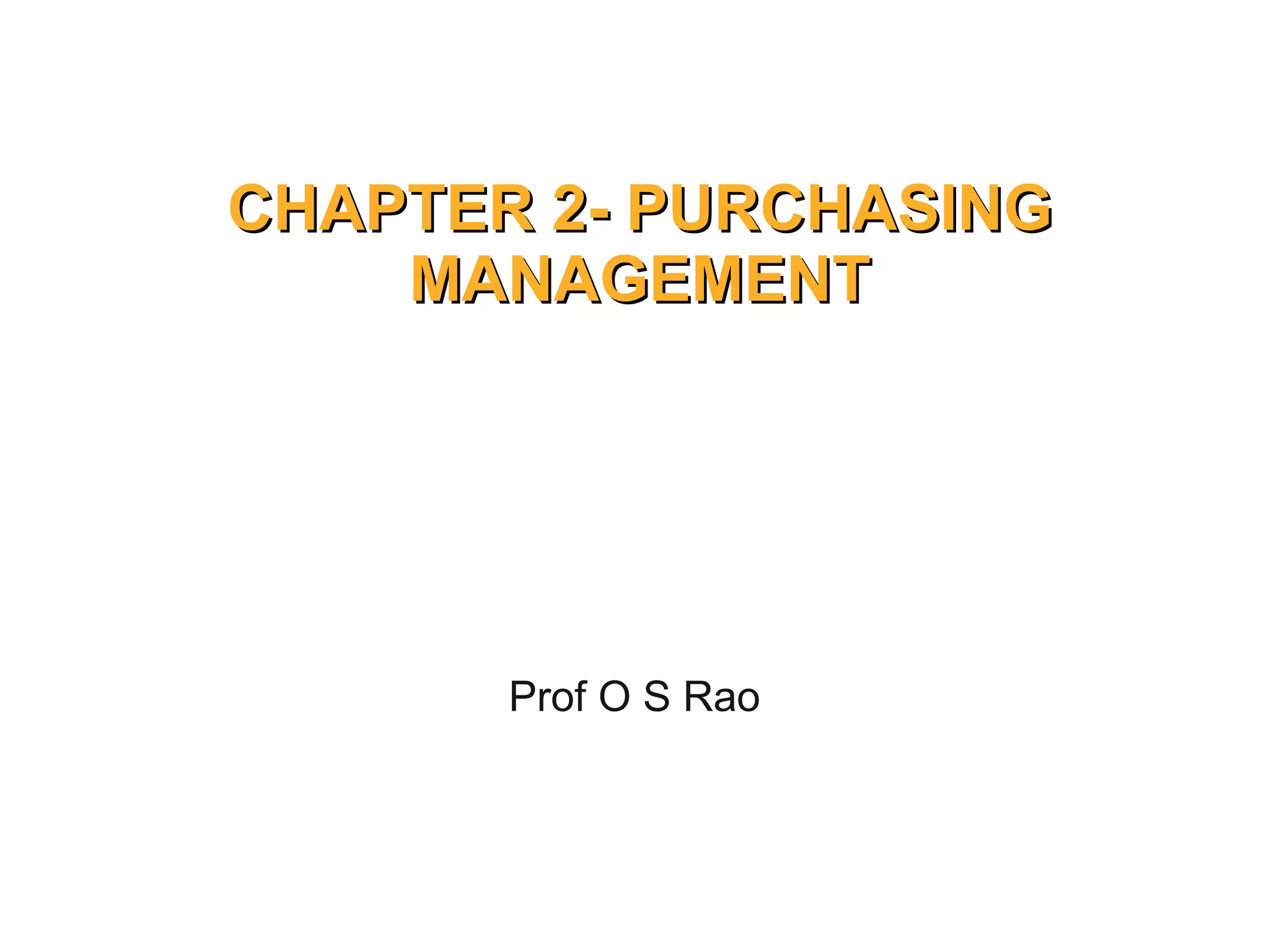 Ch02 purchasing management | PPT