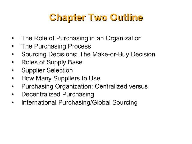 Ch02 purchasing management | PPT