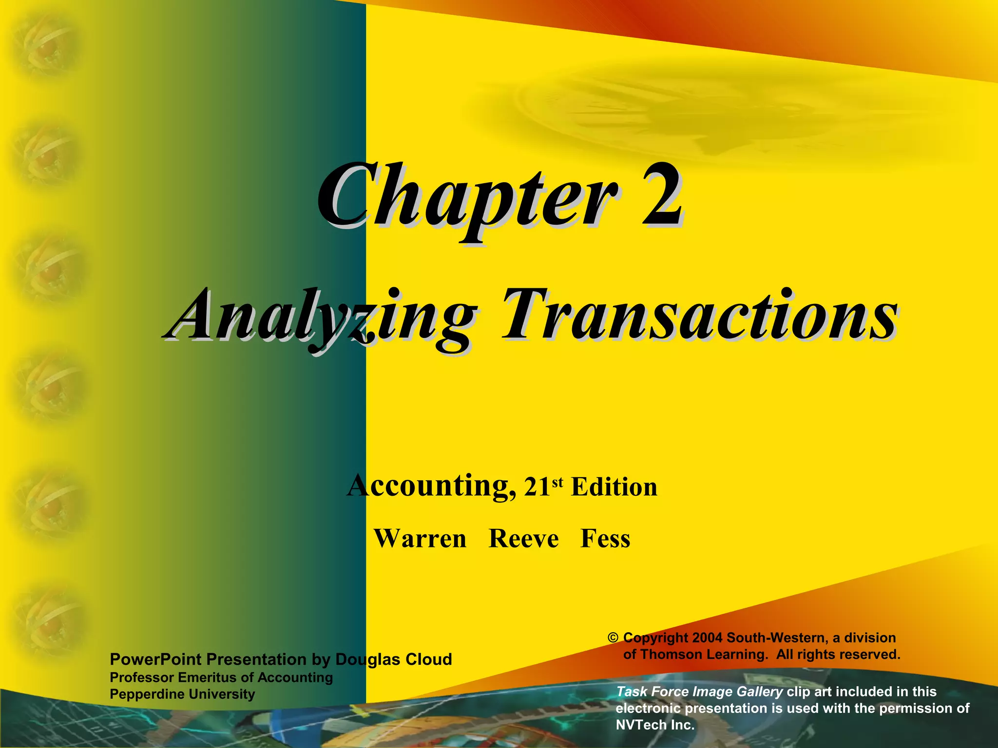 Ch02 - Analyzing Transactions | PPT