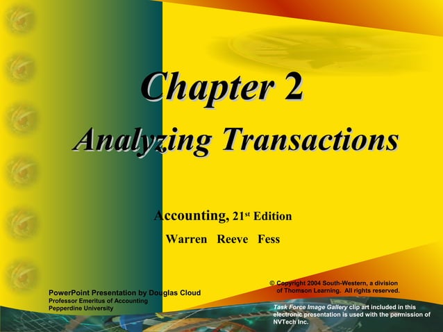 Ch02 - Analyzing Transactions | PPT