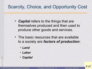 Ch02:the economic problem scarcity and choice | PPT