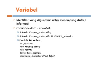 Ch 02 variabel | PDF