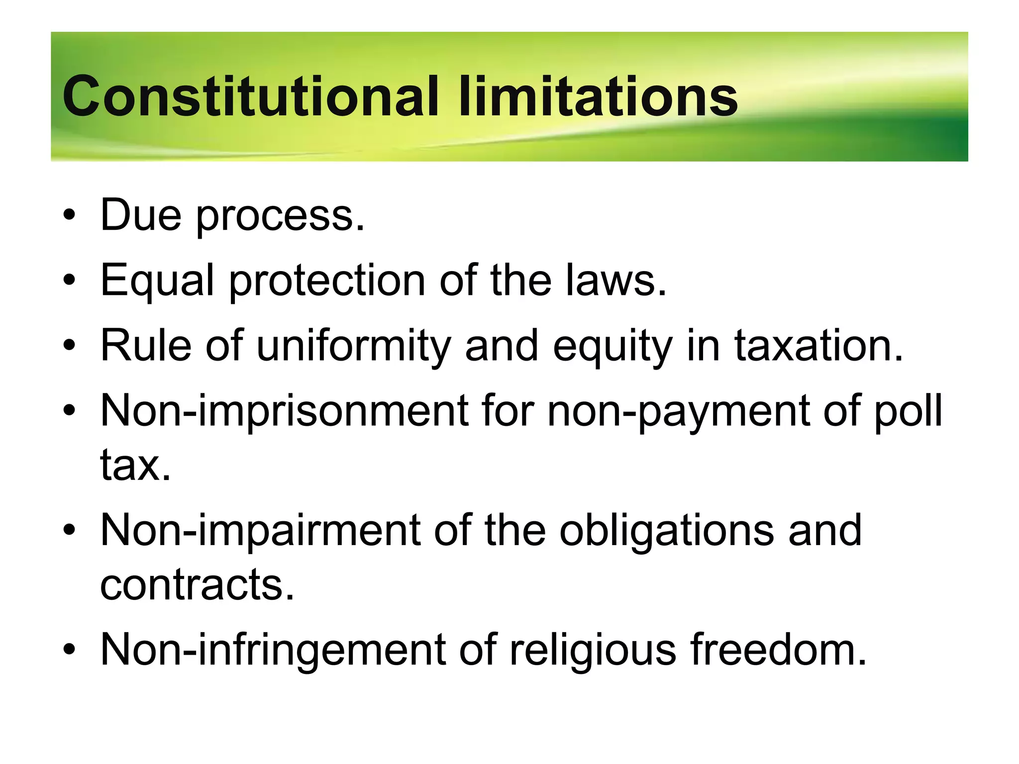 General principles of taxation | PPTX