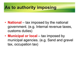 General principles of taxation | PPTX