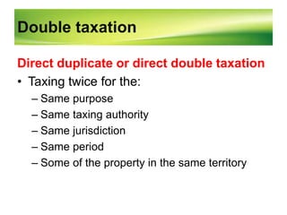 General principles of taxation | PPTX