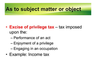 General principles of taxation | PPTX