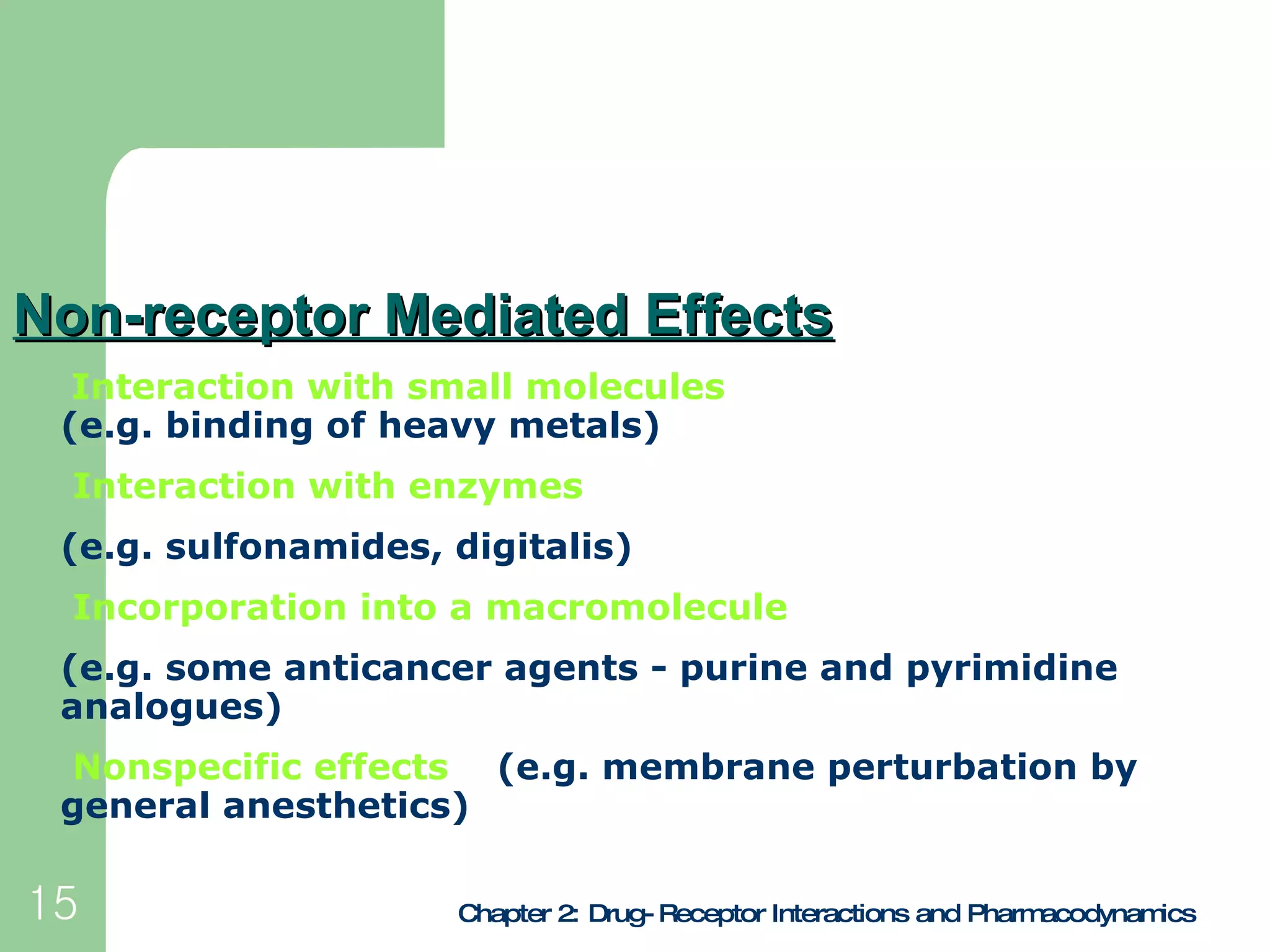 Ch02 Drug Receptor Interactions And Pharmacodynamics | PPT