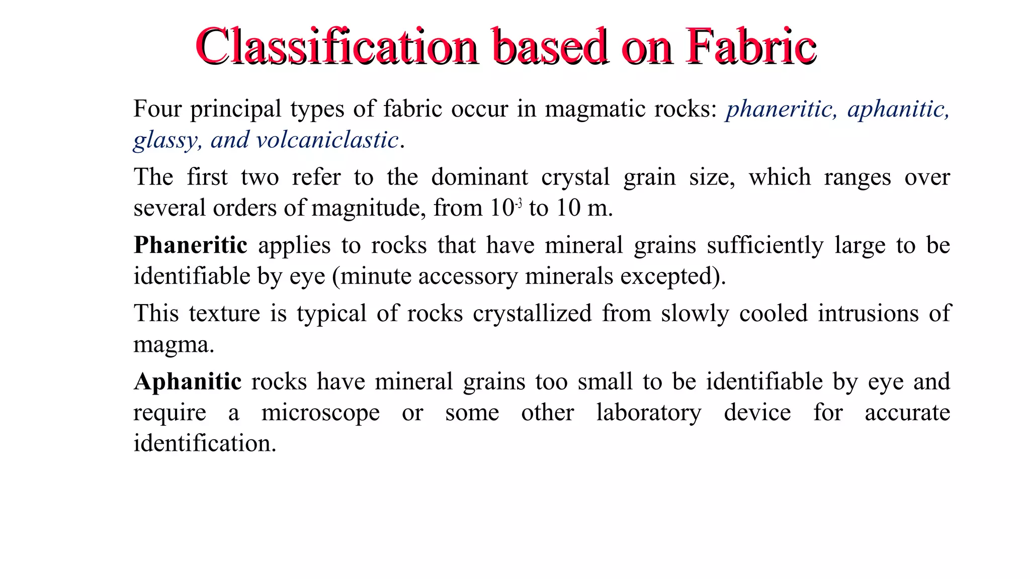 Ch 02 igneous classification | PPT