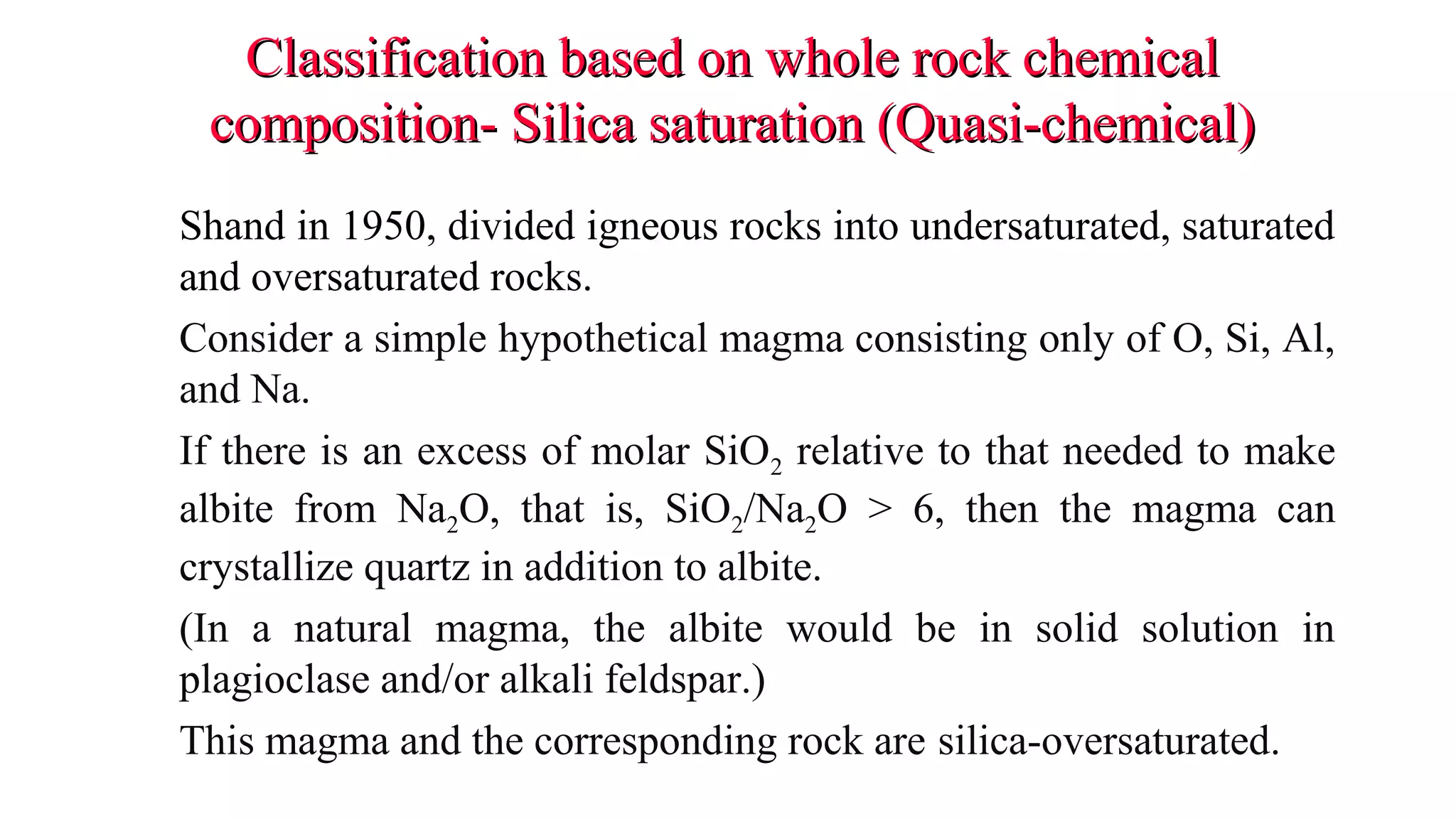 Ch 02 igneous classification | PPT