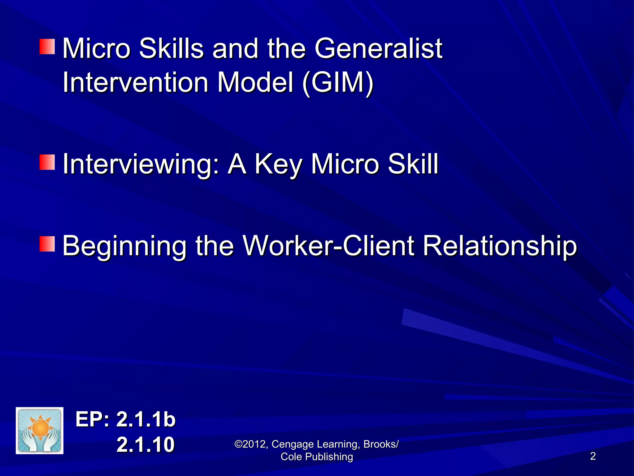 Ch 02 Micro Skills Social Work | PPT