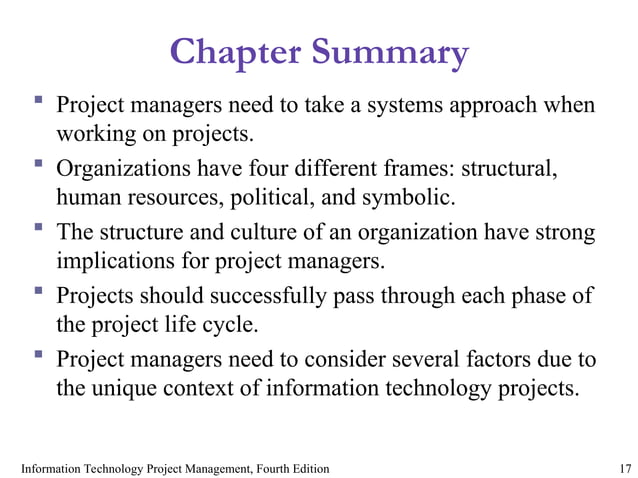 Ch02 Project Management and Information Technology Context.ppt | Business | Business and Finance