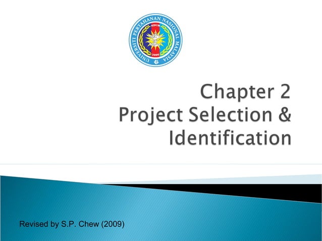 Ch02 project selection (pp_tshare) | PPT