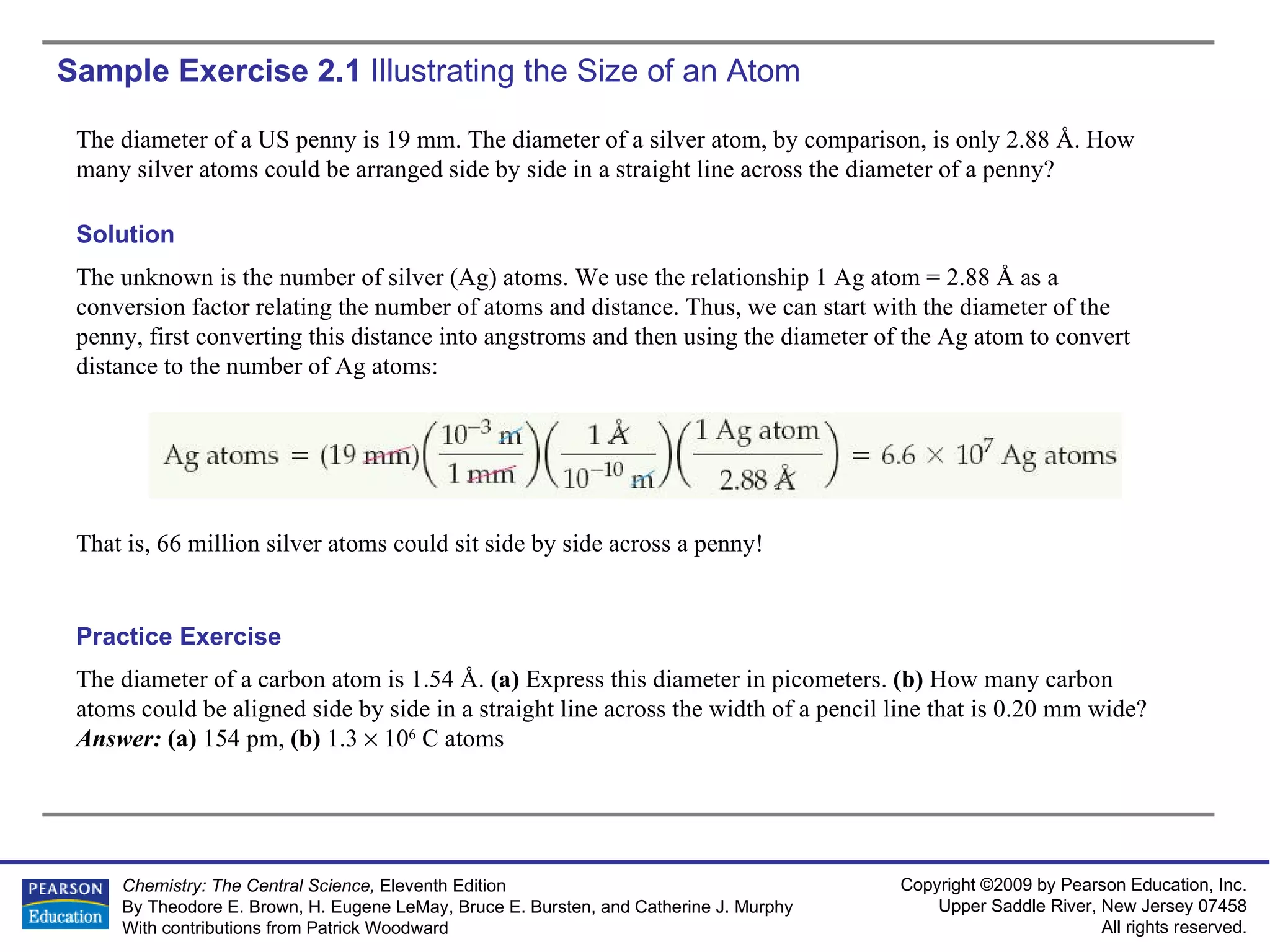 AP Chem Chapter 2 Sample Exercises | PPT