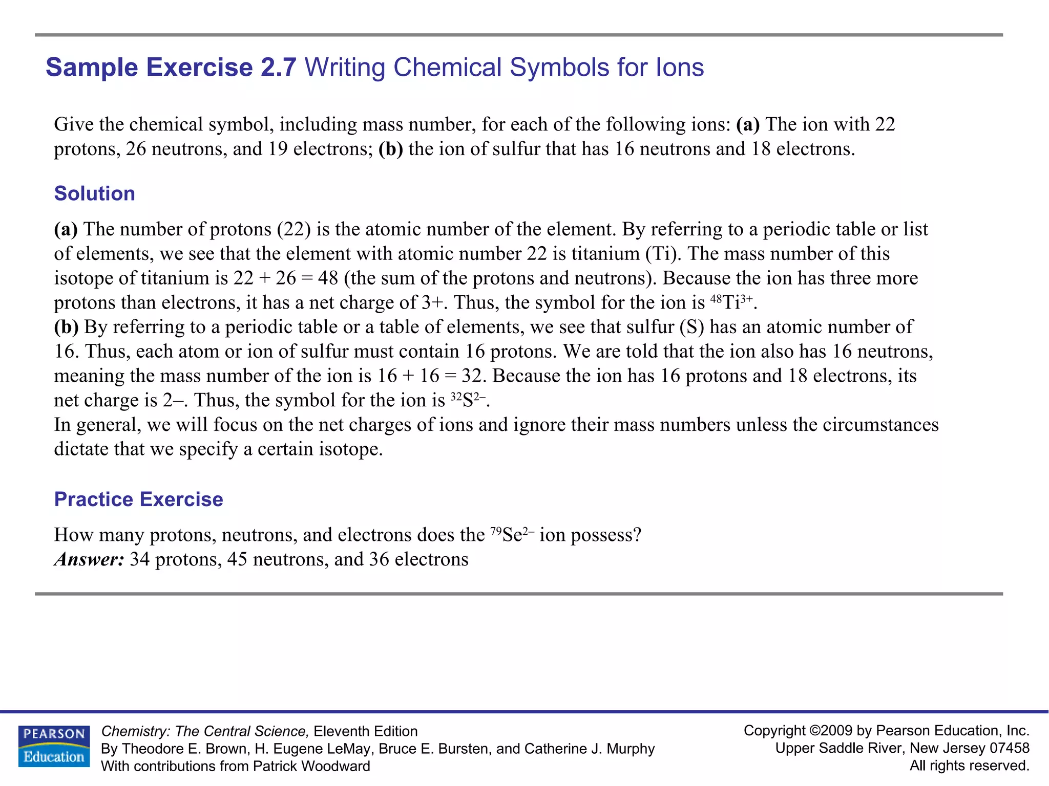 AP Chem Chapter 2 Sample Exercises | PPT