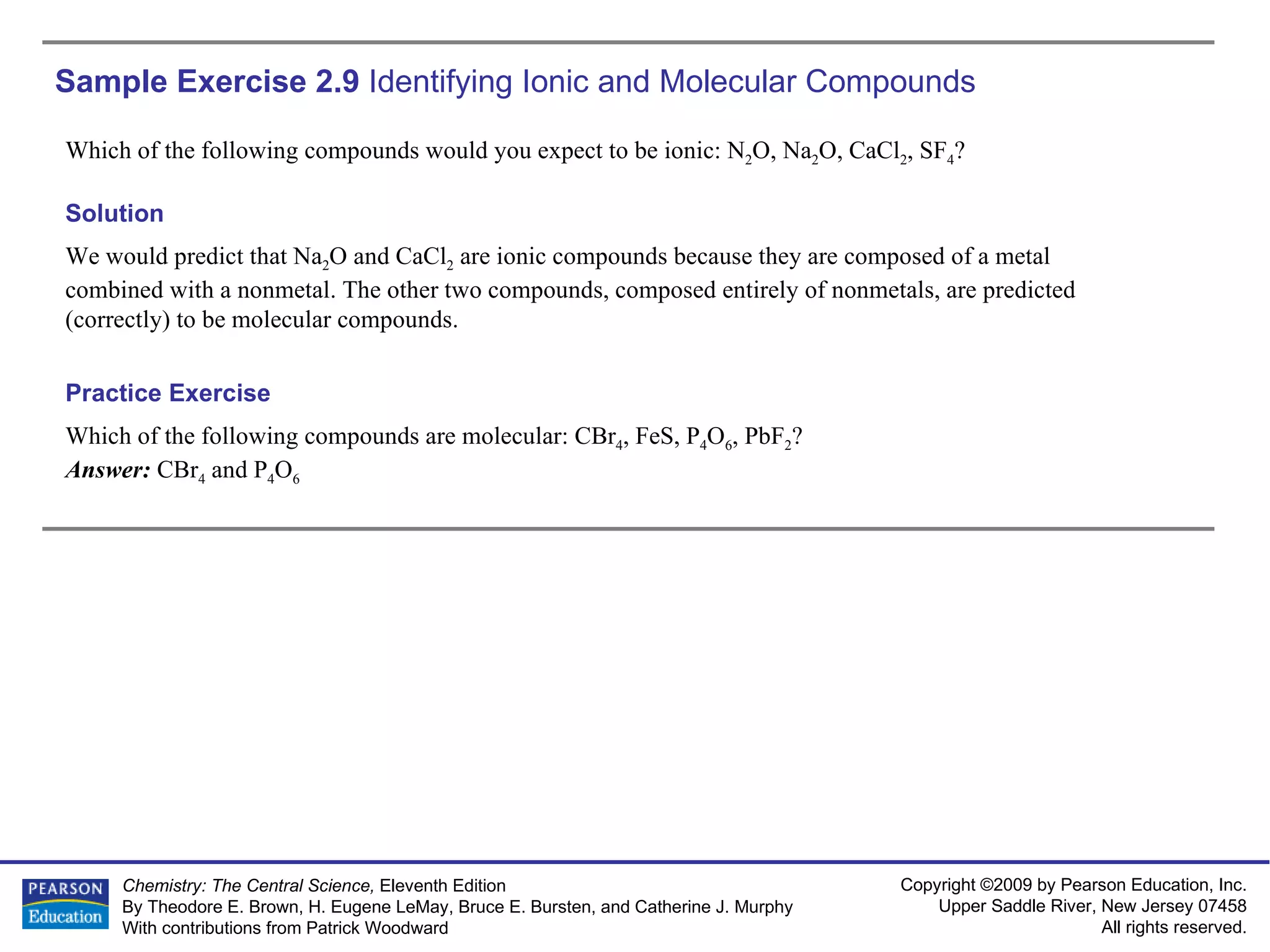AP Chem Chapter 2 Sample Exercises | PPT