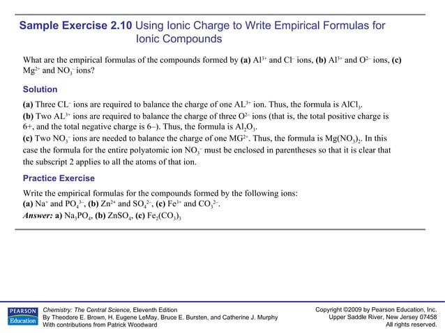 AP Chem Chapter 2 Sample Exercises | PPT