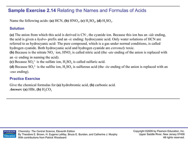 AP Chem Chapter 2 Sample Exercises | PPT