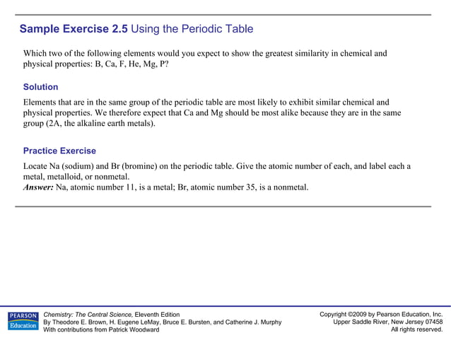 AP Chem Chapter 2 Sample Exercises | PPT