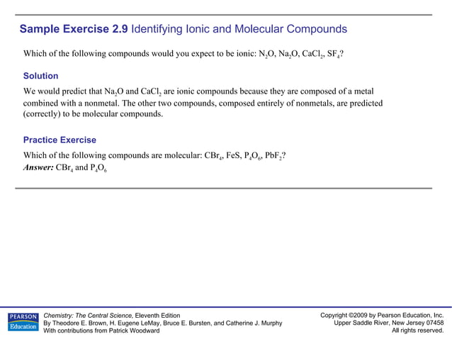 AP Chem Chapter 2 Sample Exercises | PPT
