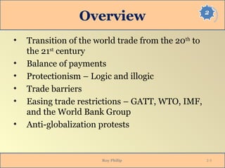 CH 02; THE DYNAMIC ENVIRONMENT OF INTERNATIONAL TRADE.ppt