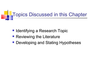 Ch02 topic selection | PPT