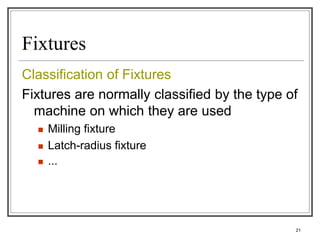 CH02_Types and Functions of Jigs and Fixtures | PDF
