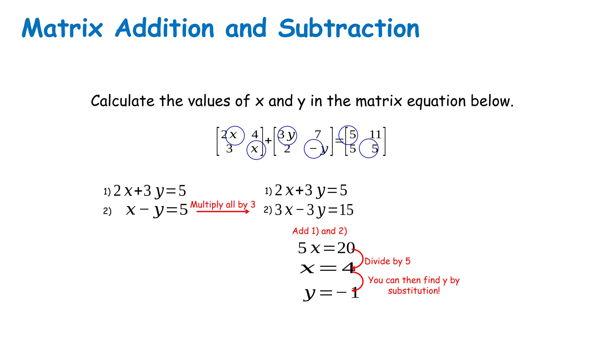 Linear Algebra Ch 2 Matrix Multiplication | PPT