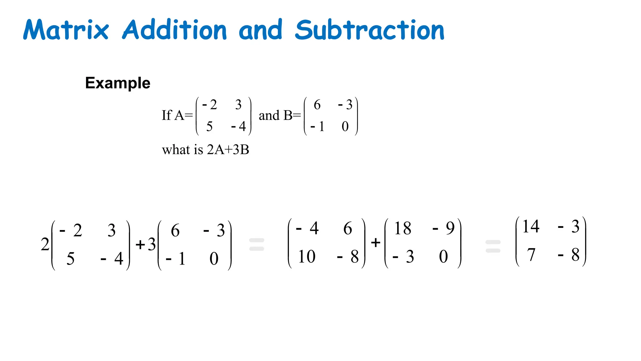 Linear Algebra Ch 2 Matrix Multiplication | PPT