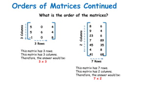 Linear Algebra Ch 2 Matrix Multiplication | PPT