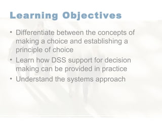 Ch02 A decision support system (DSS) | PPT