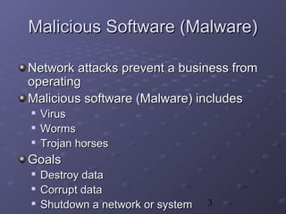 Ch03 Network and Computer Attacks | PPT