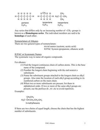Ch03.alkanes | PDF