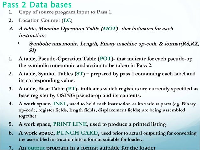 Assemblers: Ch03 | PPT