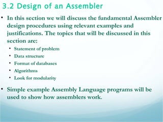 Assemblers: Ch03 | PPT