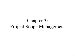 Project Scope Management in IT Project and Software Project | PDF