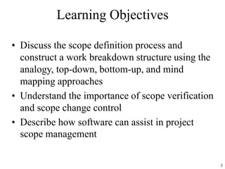 Project Scope Management in IT Project and Software Project | PDF