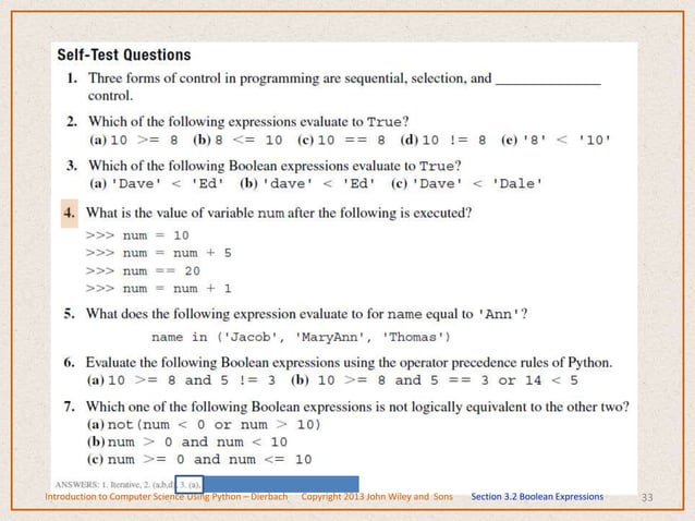 Control structures in Python programming | PPT