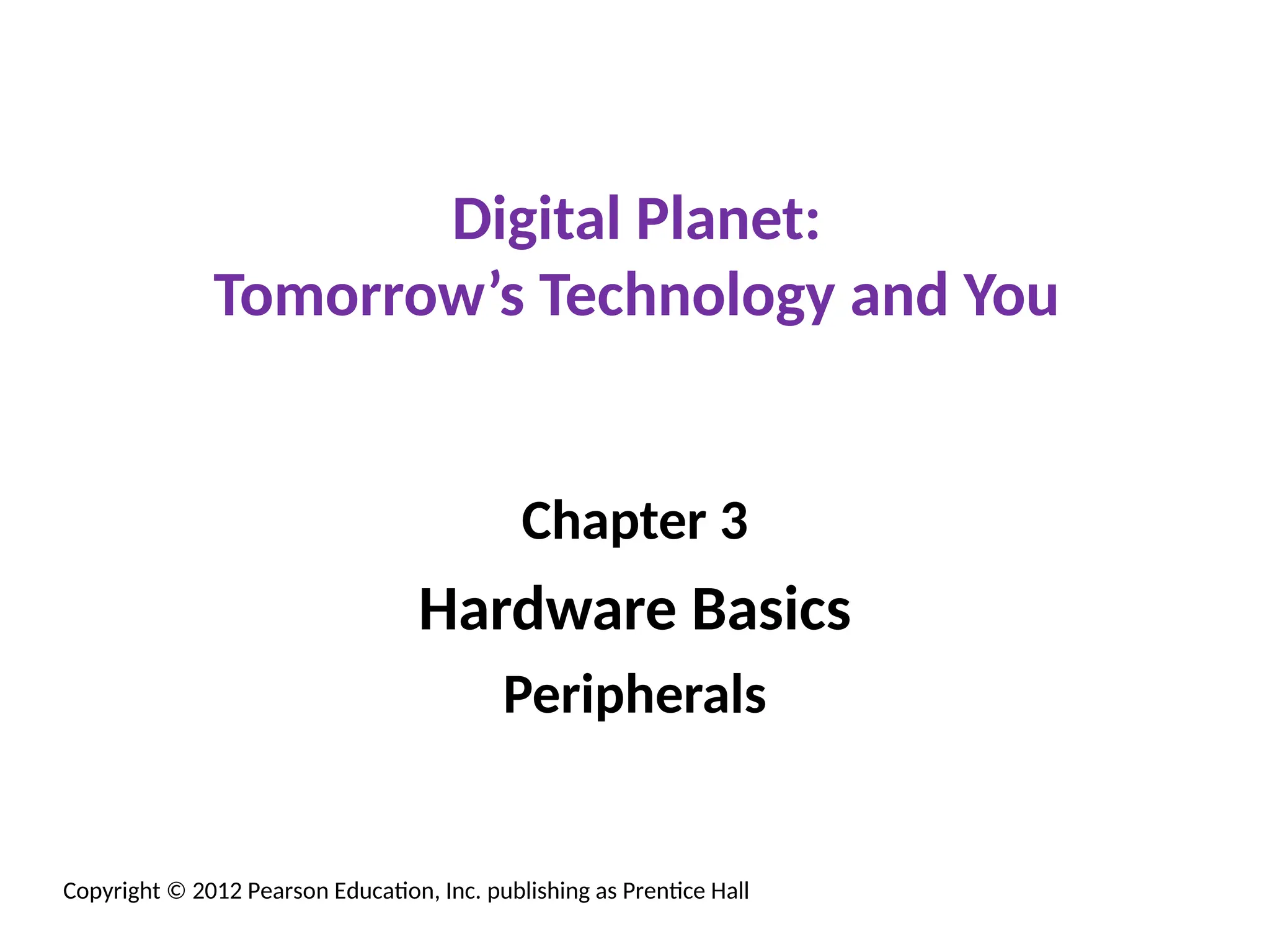 computer hardware basics and peripherals | PPT