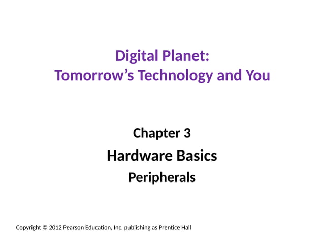 computer hardware basics and peripherals | PPT