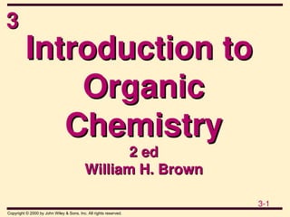 Organic Chemistry Alkanes and Cycloalkanes | PPT