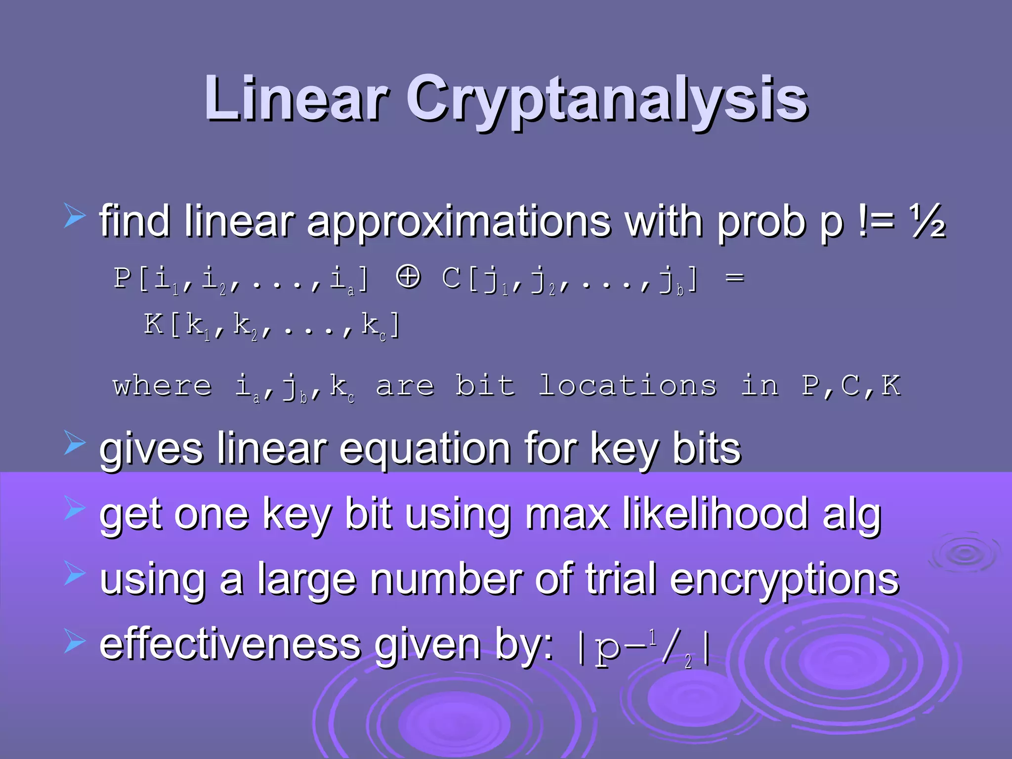 Ch03 block-cipher-and-data-encryption-standard | PPT