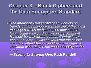 Ch03 block-cipher-and-data-encryption-standard | PPT