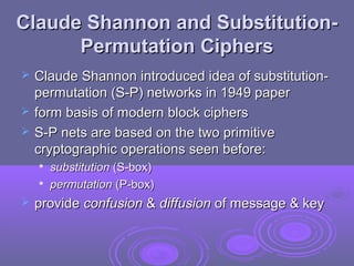 Ch03 block-cipher-and-data-encryption-standard | PPT