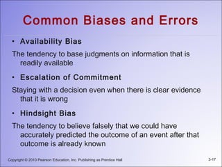 Ch03 perception and individual dm | PPT