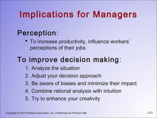 Ch03 perception and individual dm | PPT | Free Download