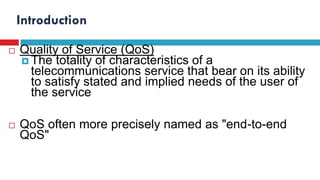 Ch 03 quality of service and telecommunication impairments. | PDF
