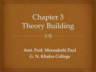 Theory building | PPT